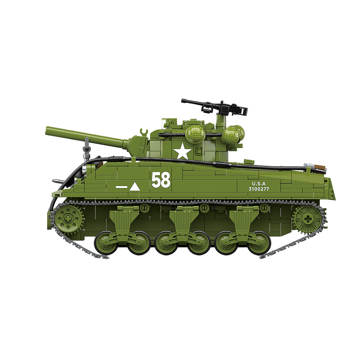 M4 Sherman - Medium Tank | 1:28 Scale – BrixKrieg